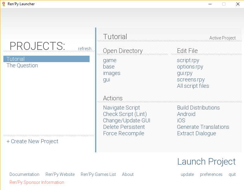 Working with Ren’Py: Part 1: Downloading and Configuring – Digital Ephemera