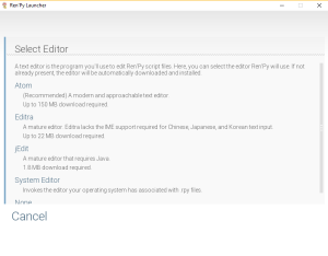 Working with Ren’Py: Part 1: Downloading and Configuring – Digital Ephemera