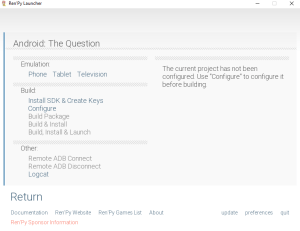 Working with Ren’Py: Part 7: Building Distributions – Digital Ephemera