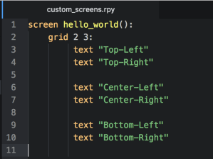 Advanced Ren’Py: Part 1: Screen Language – Digital Ephemera
