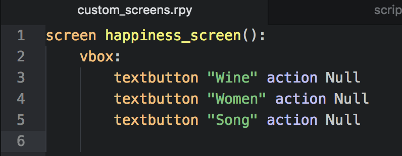 Advanced Ren’Py: Part 6: Textbutton and Imagebutton – Digital Ephemera