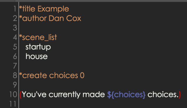 Learning ChoiceScript: Part 4: Using Variables – Digital Ephemera