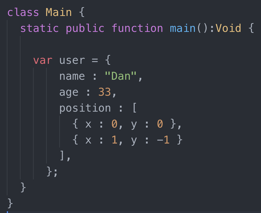 Using Haxe: Part 3: Anonymous Structures – Digital Ephemera