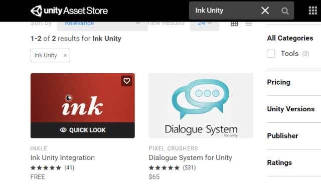 Unity + Ink: Part 1: Importing and Testing – Digital Ephemera